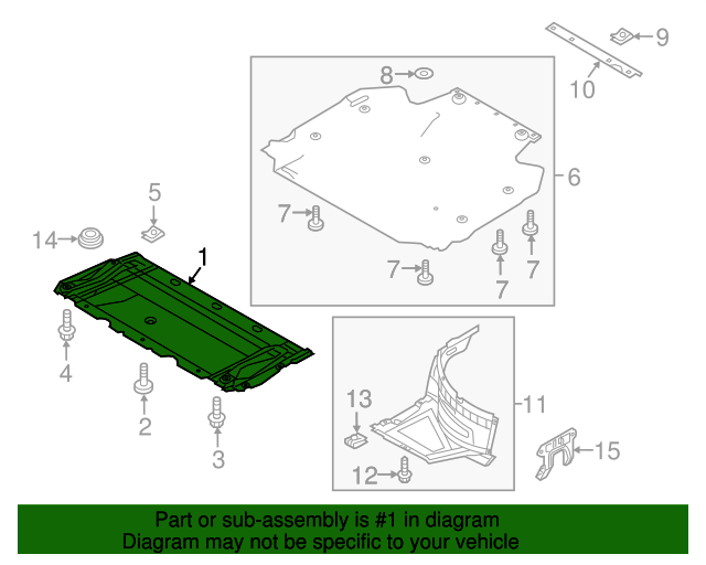 2013-2018 Audi Front Shield 4G0-863-821-B | Audi USA Parts