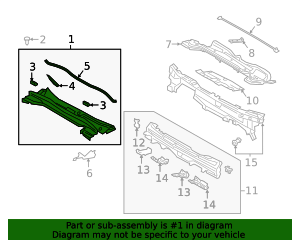 2019-2021 Lexus Cowl Grille 55708-76050 | OEM Parts Online