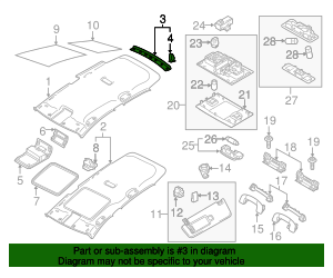 2015-2019 Volkswagen e-Golf Rear Header Trim 5G6-867-617-ZA2 | VW ...