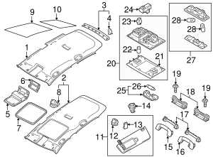 2015-2024 Volkswagen Sun-Visor Clamp 5G0-867-633 | vwpartscenter