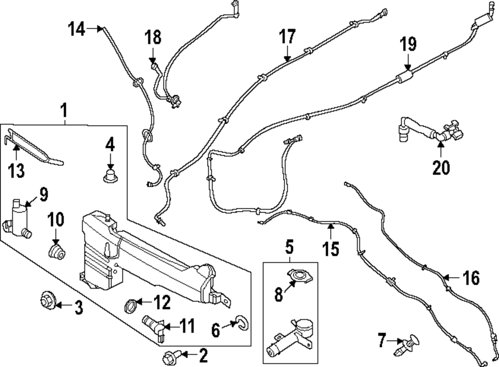 LC5Z-17603-A - Spray Jet 2020-2025 Lincoln Aviator | AutoNation Parts