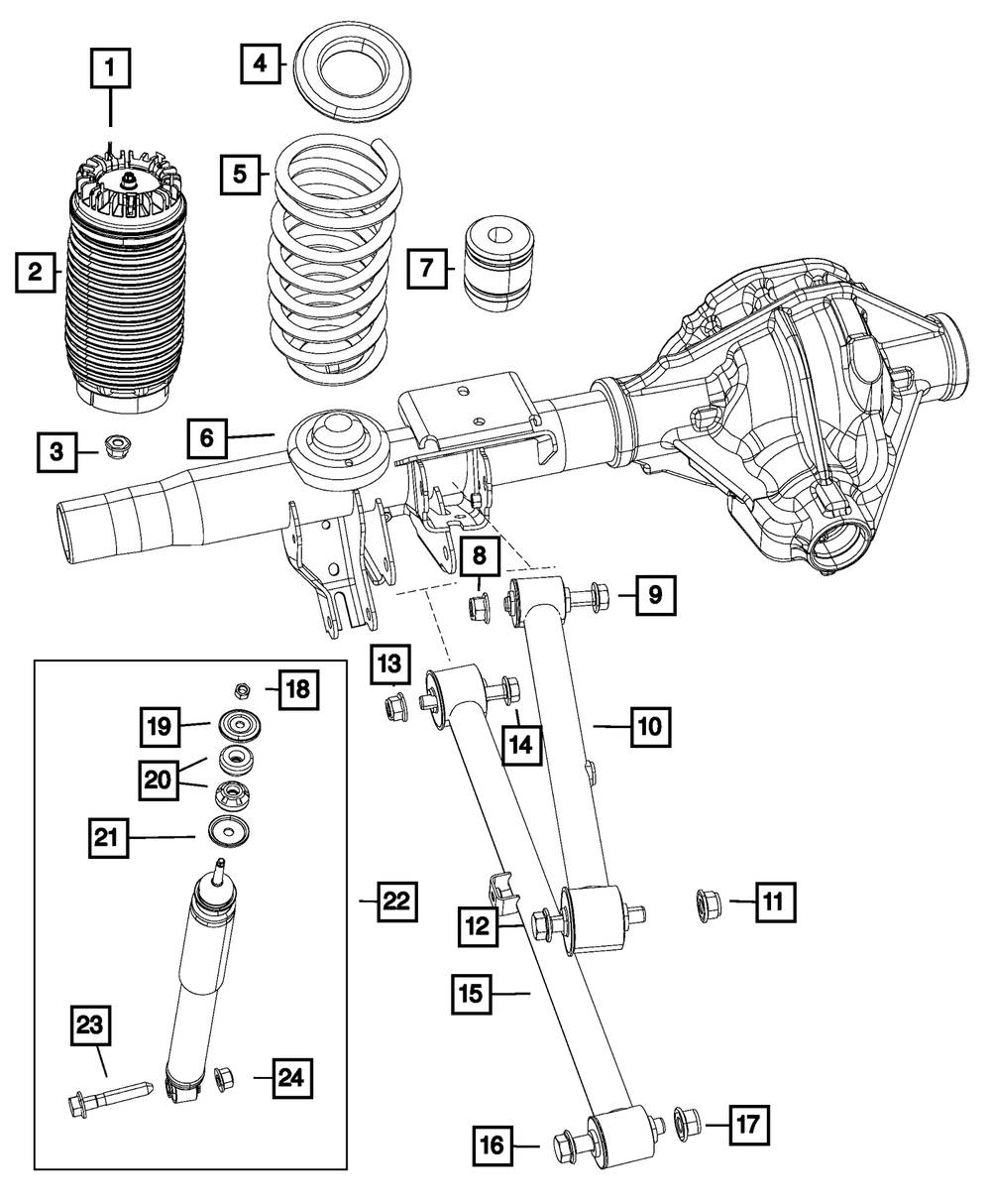 2014-2025 Ram 2500 Air Suspension Spring Asm 68349603AA | TascaParts.com