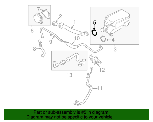 Genuine OEM Ford Part - Separator O-Ring BC3Z-8527-A | Genuine OEM Ford ...