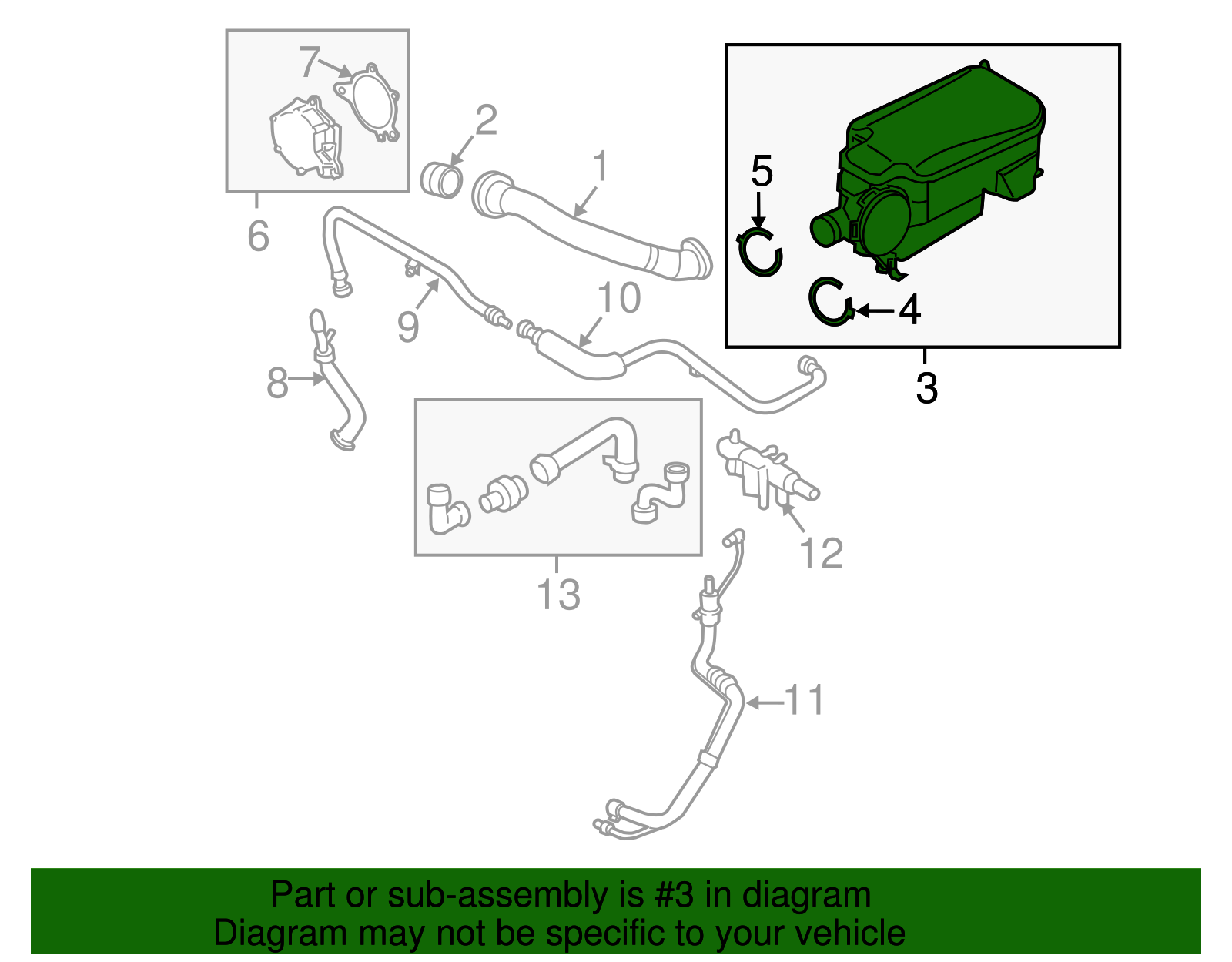 DC3Z-6A785-C - Oil/Air Separator 2011-2016 Ford | Ford Parts Pros