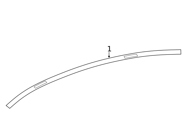167-690-60-09 - Roof Molding 2021-2024 Mercedes-Benz | AutoNationParts.com