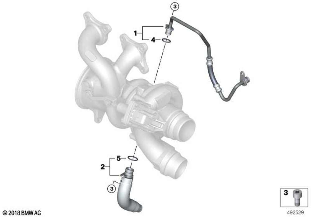 2018-2025 BMW Oil Supply Line 11428679019 | Retail Performance Auto Parts
