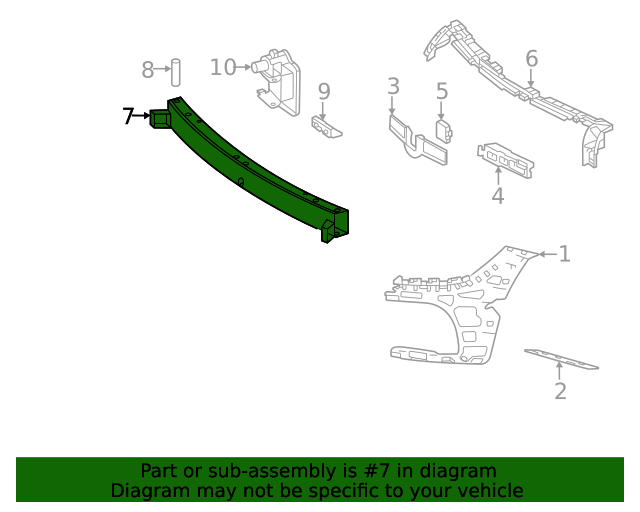 190-620-82-00 - Impact Bar 2016-2021 Mercedes-Benz | Mercedes-Benz USA ...