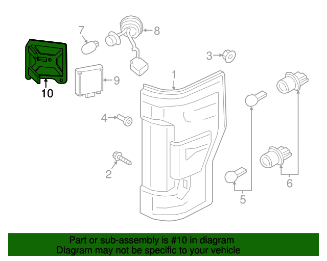 2017-2020 Ford Bracket - Driver's Side (LH) HC3Z-14D189-C | TascaParts.com