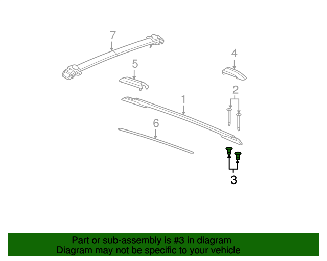 2005-2017 Mopar Side Rail Nut 06509106AA | Mopar Parts Canada