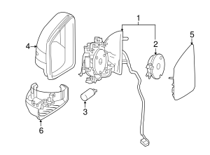 Mirror Base - Right 164-810-98-19-8474 | Mercedes-Benz Parts