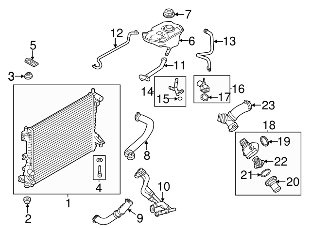 2011-2014 Ford Engine Coolant Outlet Flange BR3Z-8592-P | Blue Springs ...