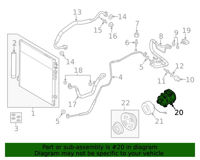 2019-2023 Dodge Compresso 68382275AC | Mopar Parts Canada