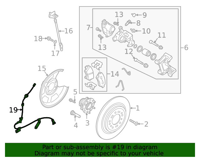 2016-2021 Hyundai Tucson Rear Speed Sensor 95680-D3210 | OEM Parts Online