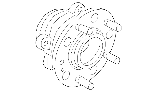 52730-D3000 - Hub Assembly 2016-2021 Hyundai Tucson | Factory Hyundai ...