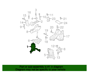 2007-2015 Lexus Side Mount 12362-31040 | OEM Parts Online