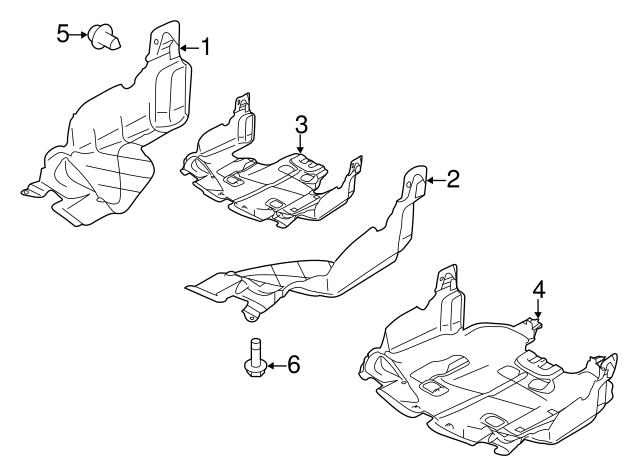 2008-2021 Subaru Splash Shield 56410AG005 | Subaru Parts Store