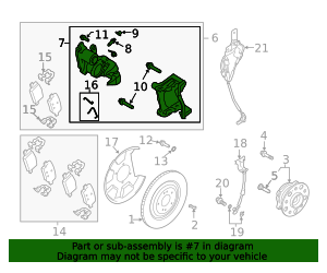 2020-2022 Genesis G90 Caliper Kit Rear Brake Left-hand 58310-D2A71 ...