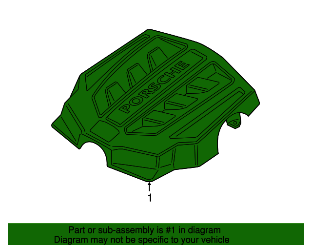 95B-103-925-N - Engine Cover 2017-2021 Porsche Macan | AutoNationParts.com