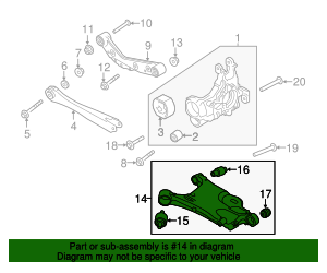 2019-2022 Volvo Lower Control Arm 32246810 | TascaParts.com