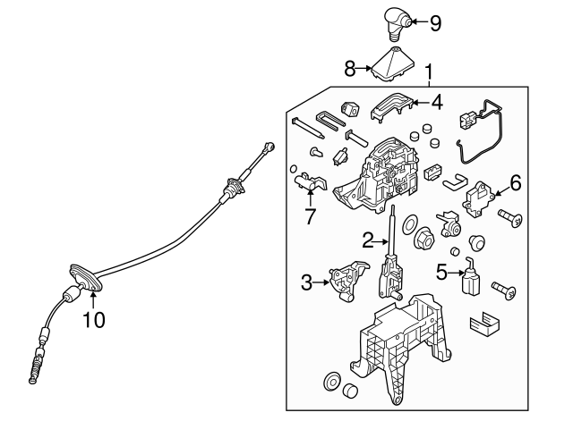 2015-2016 Kia Sedona Gear Shift Assembly 46700-A9100 | TascaParts.com