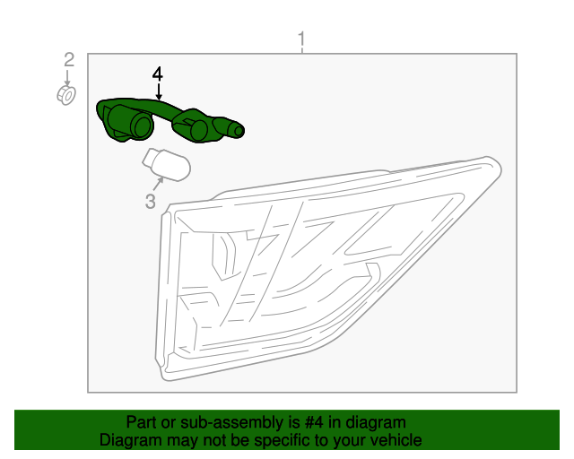 84036674 - Rear Closure Signal Lamp Socket 2018-2021 Chevrolet Traverse ...