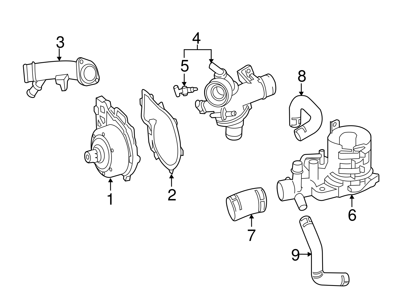 Genuine Water Pump for 2014-2022 Mercedes-Benz | OEM Part# 651-200-16 ...
