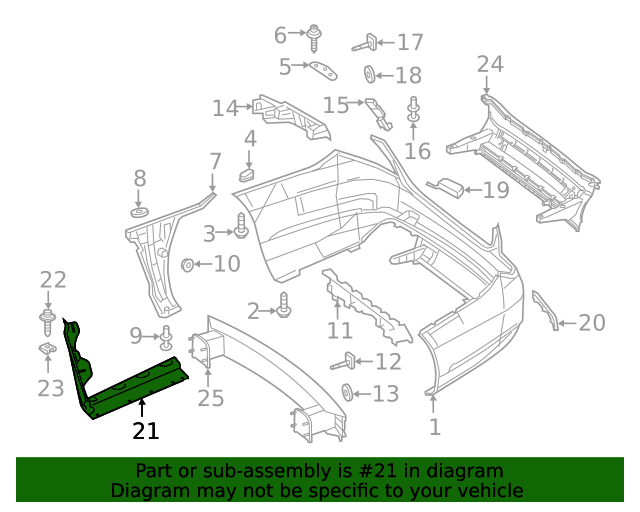 222-885-89-01 - Bumper Corner Cover 2018-2020 Mercedes-Benz ...