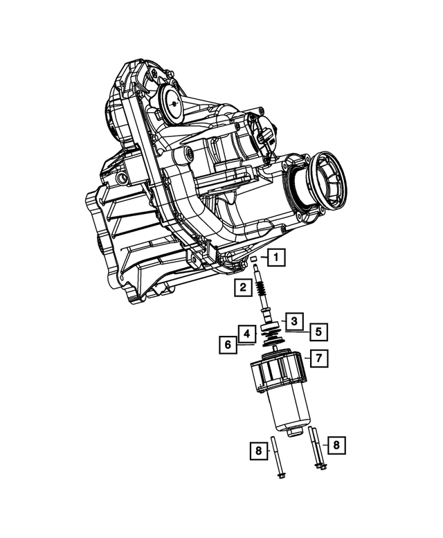 2008-2025 Mopar Transfer Case Gear Motor 68071235AC | Mopar eStore