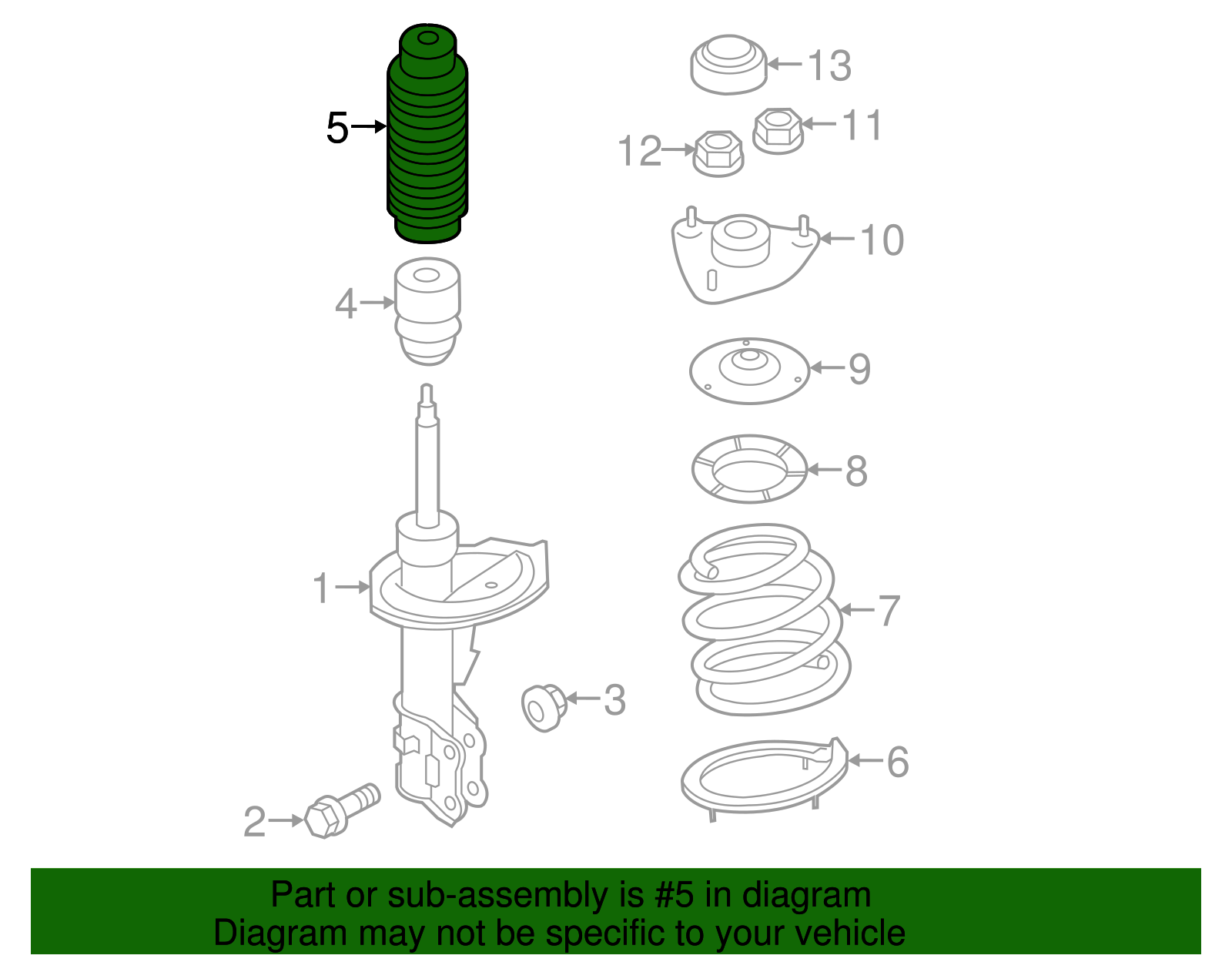 2011-2017 Hyundai Dust Cover 54625-1W000 | Hyundai Wholesale Direct