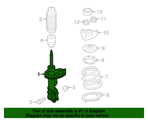 Genuine Strut for 2011-2012 Hyundai Elantra | Part# 54651-3Y150 ...