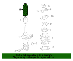 2011-2017 Hyundai Dust Cover 54625-1W000 | Hyundai Wholesale Direct