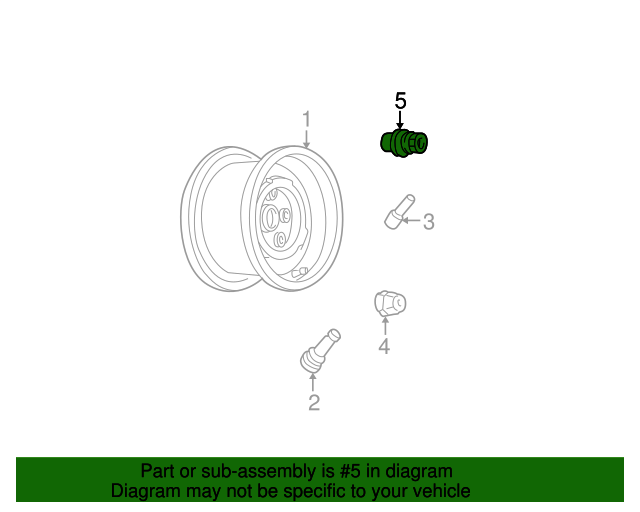 15646250 - Wheel Lug Nut Cap 1988-2014 GM | GMPartsNow