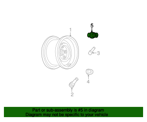 1988-2014 GM Wheel Lug Nut Cap 15646250 GM | GMPartsDirect.com