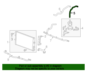 2016-2019 Cadillac ATS Coolant Hose 84128680 | GMPartsDirect.com