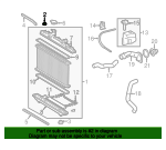 2006-2013 Toyota Radiator Assembly Upper Insulator 16523-20020 | Toyota ...