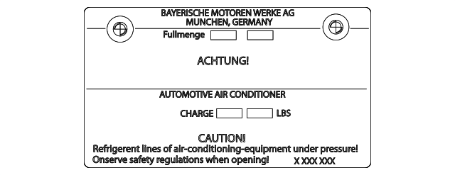 Genuine BMW 71-23-6-832-293 | AC Label | FREE Shipping on Most Orders ...