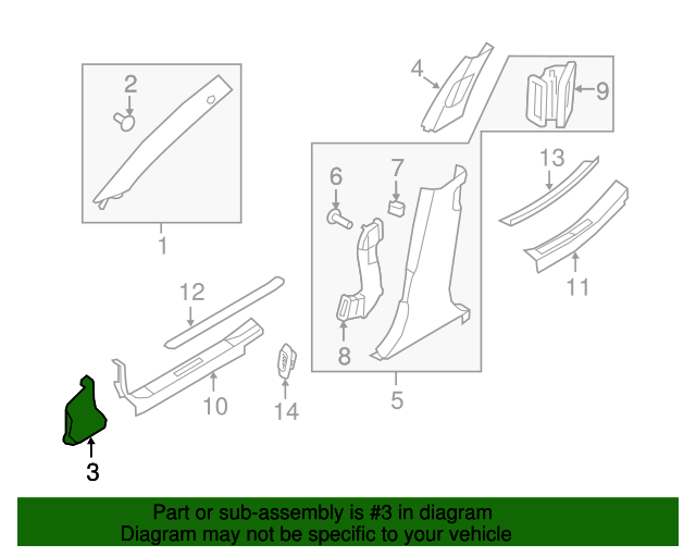 85824-3T000WK - Cowl Trim 2015-2017 Kia K900 | Kia.Parts Store