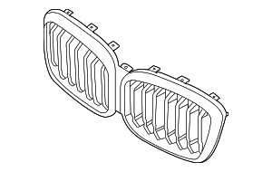 51-13-5-A20-763 - 2022-2024 BMW X4 - Upper Grille | BMWPartsHub