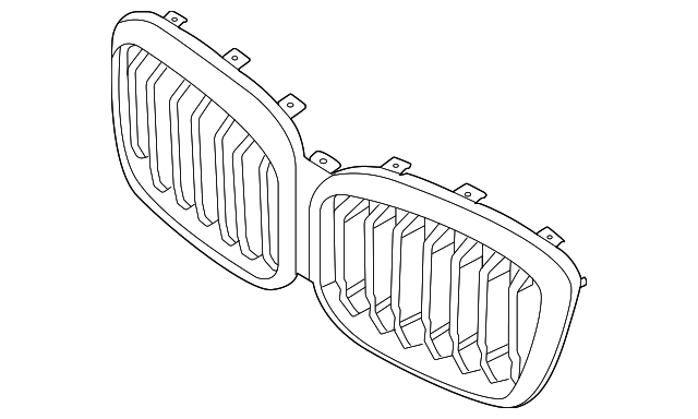Genuine BMW 51-13-5-A20-763 | Upper Grille | FREE Shipping on Most ...