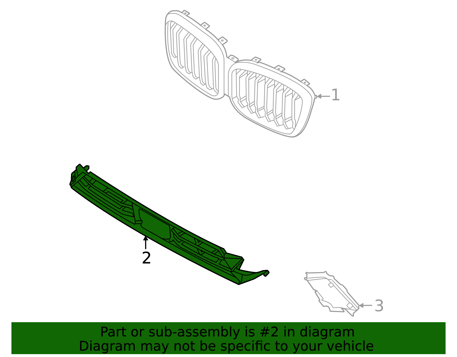 2022-2024 BMW Center Grille 51119451134 | OEM Parts Online