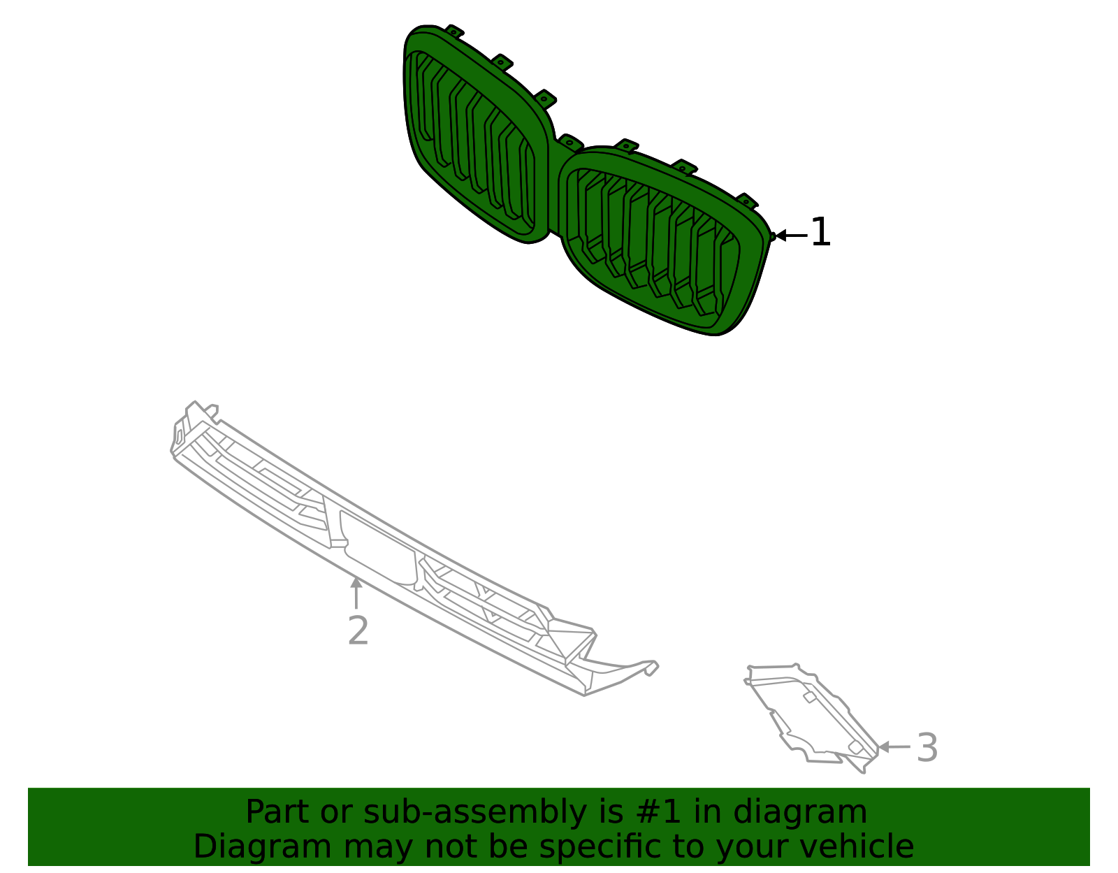 51-13-5-A20-763 - 2022-2024 BMW X4 - Upper Grille | BMWPartsHub
