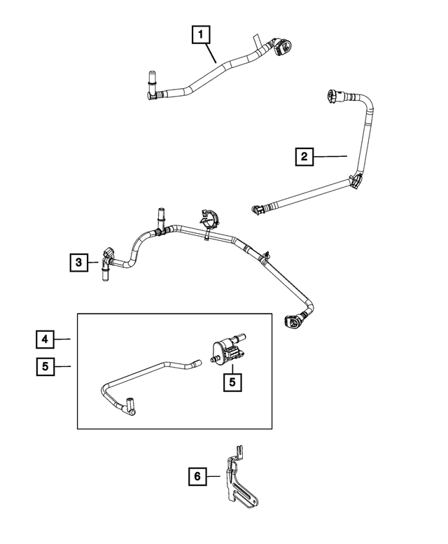 2016-2024 Mopar Purge Hose 68426845AB | Mopar eStore