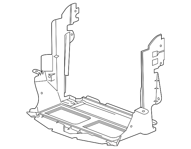 2016-2024 Chevrolet Camaro Lower Radiator Air Baffle 84388316 GM ...