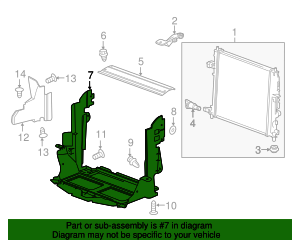 2016-2024 Chevrolet Camaro Lower Radiator Air Baffle 84388316 GM ...