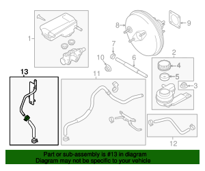 2011-2014 Mazda 2 Vacuum Tube D651-43-480A | MazdaParts.Online