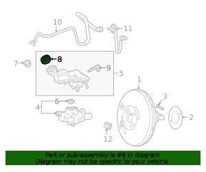2019-2023 Mercedes-Benz Brake Master Cylinder Reservoir Cap 177-432-00 ...
