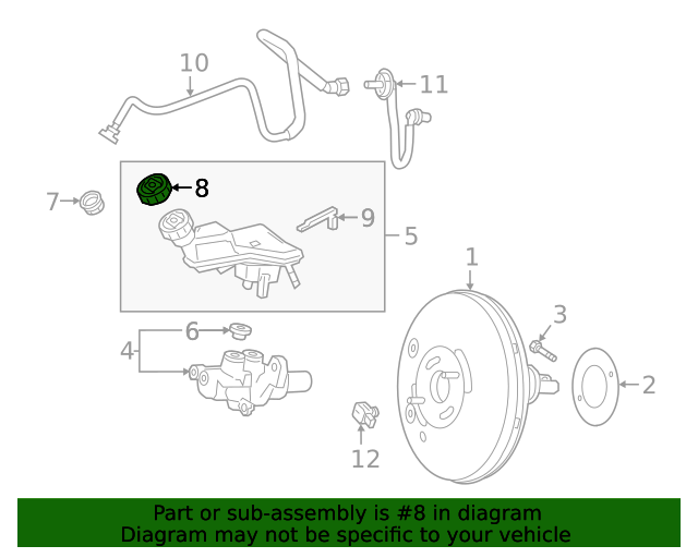 2019-2023 Mercedes-Benz Brake Master Cylinder Reservoir Cap 177-432-00 ...