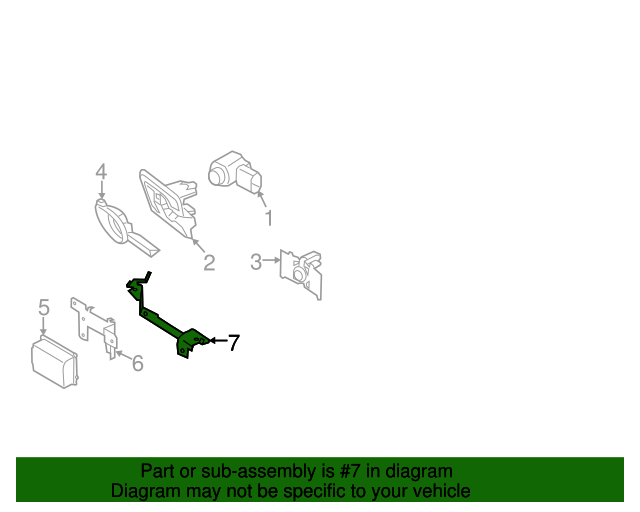 2014-2020 Infiniti Q50 Distance Sensor Upper Bracket 28452-4GA1A ...