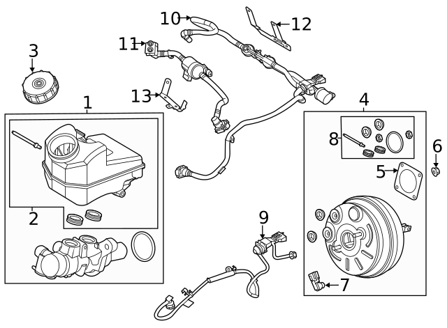 2020-2024 Ford Master Cylinder Repair Kit JX6Z-2L210-G | Ford OEM Parts ...