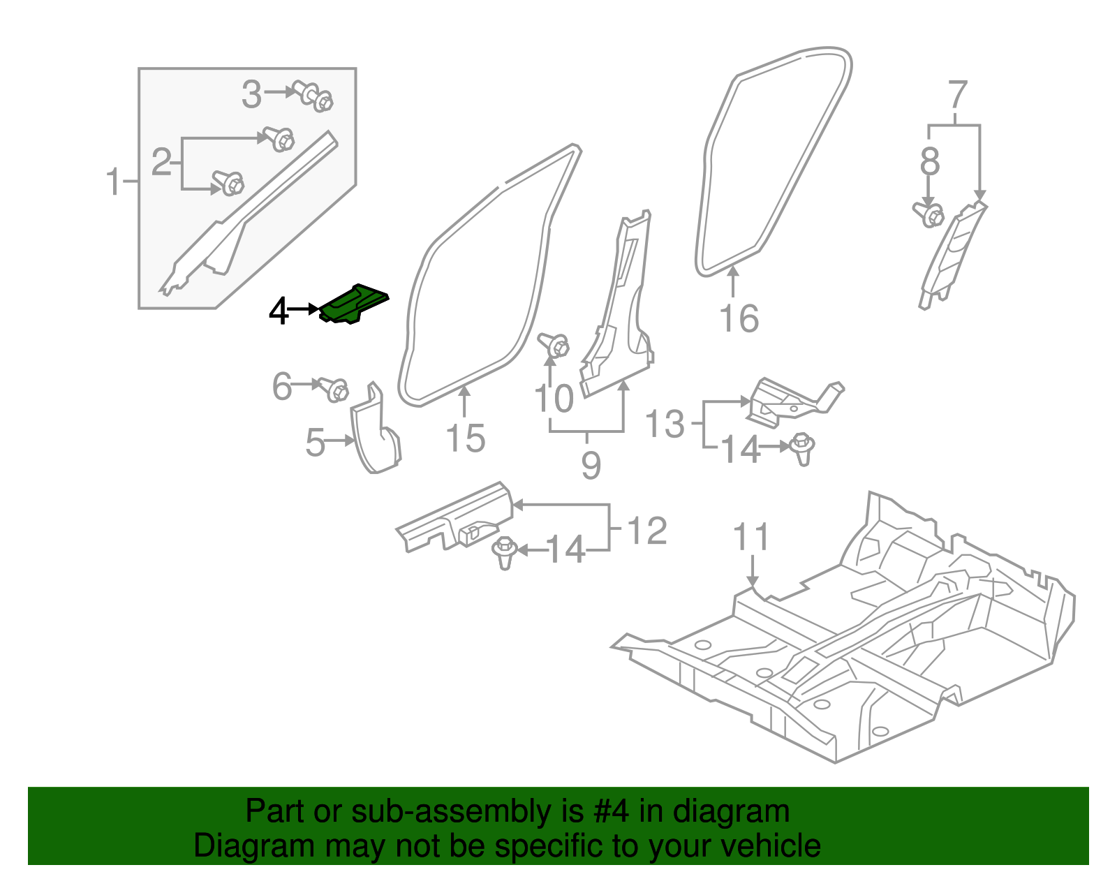77104-SNA-A00ZA - Corner Trim 2006-2011 Honda Civic | Honda Parts Online